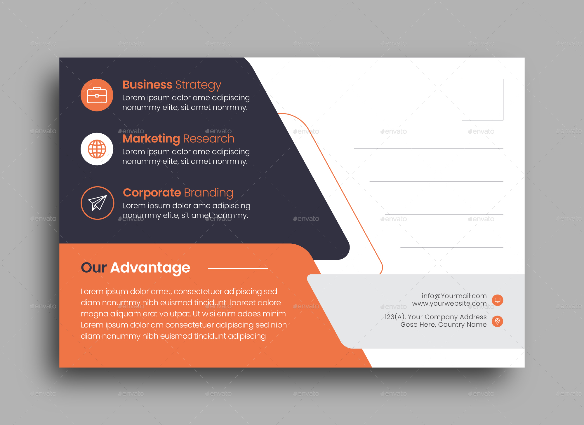 Corporate Postcard Template, Print Templates | GraphicRiver