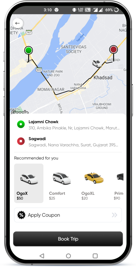 OGO : On-Demand Taxi Booking & Ride Booking App | OLA Cabs | Uber Clone ...