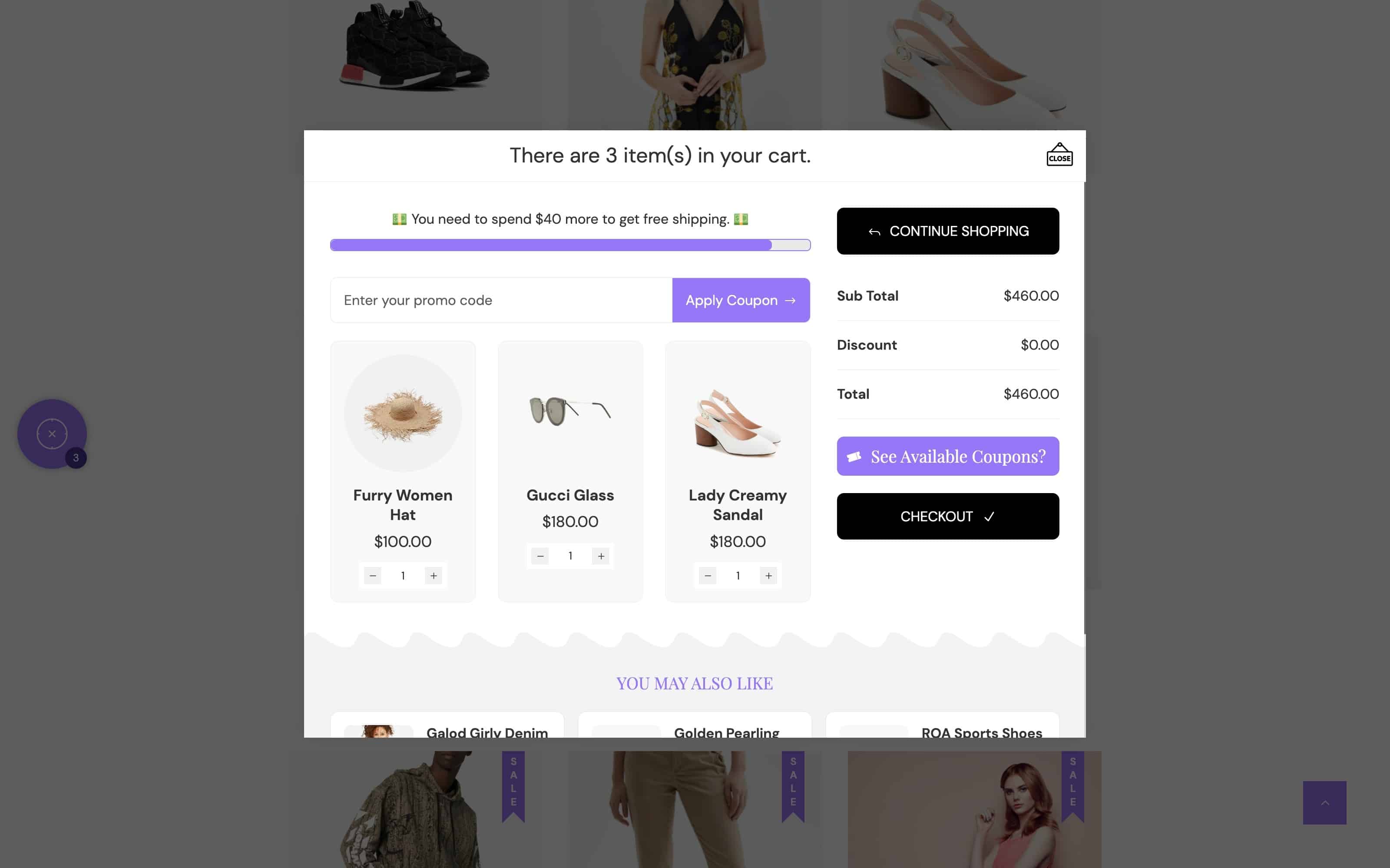 WooCommerce Ajax Cart & Added To Cart Popup - Floating/Sliding/Popup ...