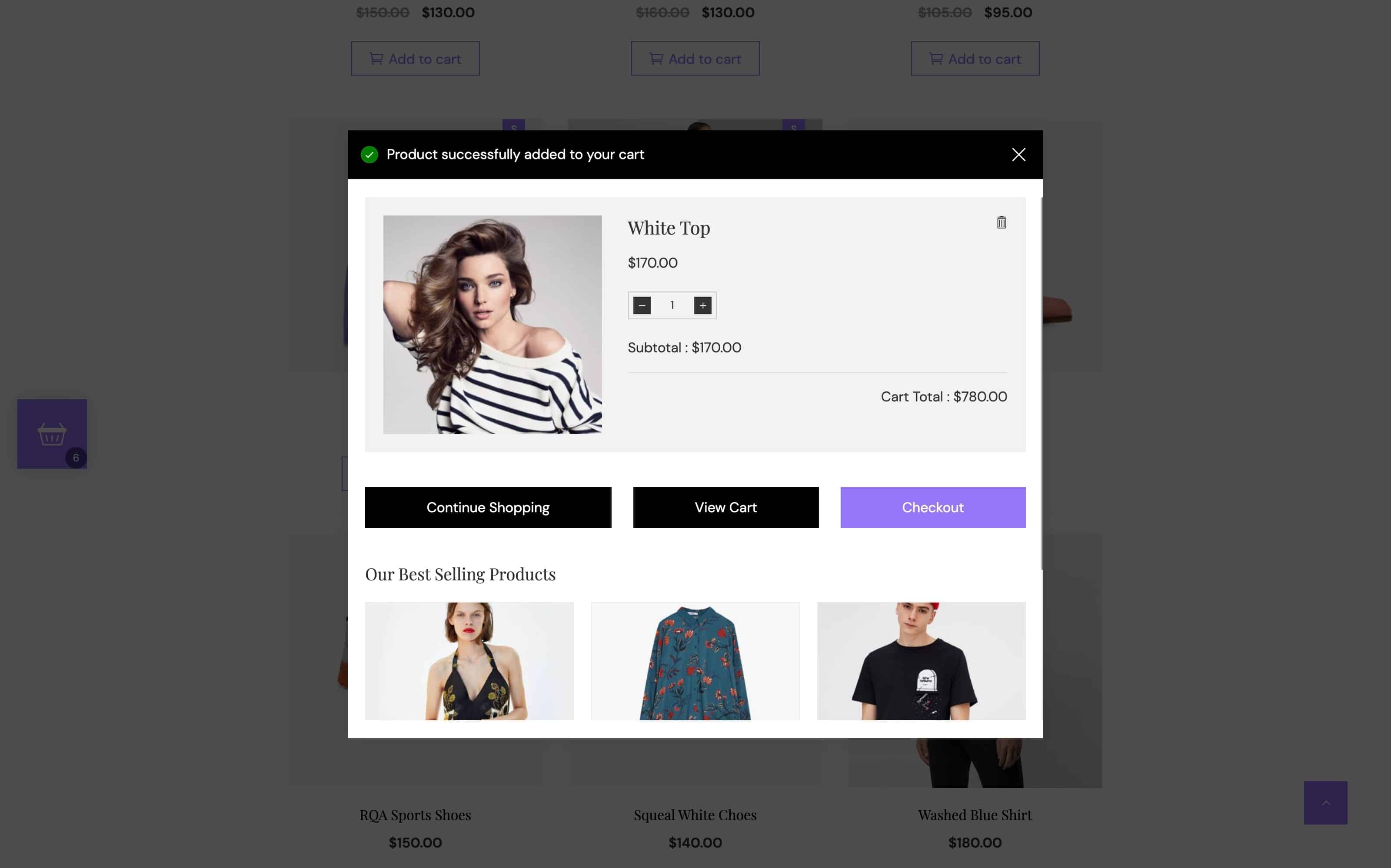 WooCommerce Ajax Cart & Added To Cart Popup - Floating/Sliding/Popup ...