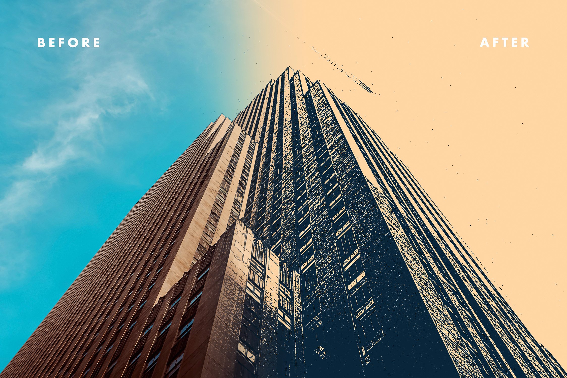 Bitmap Screen Photo Effect by pixelbuddha_graphic | GraphicRiver