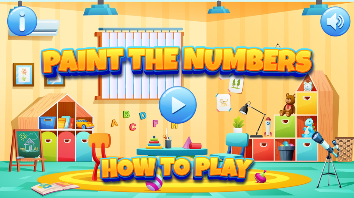 Paint The Numbers - Educational Game for Kids - Construct 2/3 (Capx/C3p) by RichGames