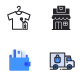 160 Shopping Retail Icons Set, Icons | GraphicRiver