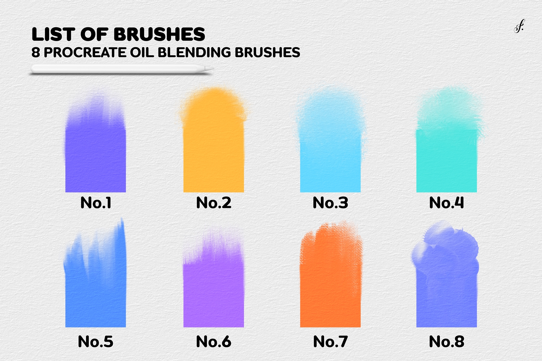 Procreate Skin Blending Brushes | 8 Procreate Oil Blending Brushes, Add-ons