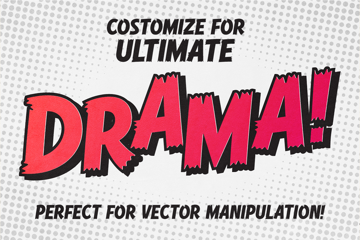 Comic Hero - Cartoon Display Typeface, Fonts | GraphicRiver