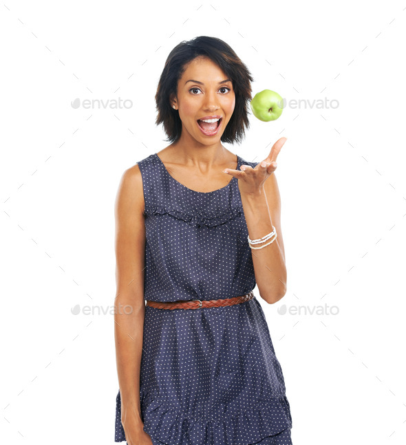 Juggling her healthy lifestyle Stock Photo by YuriArcursPeopleimages