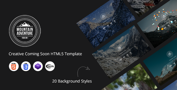 Mountain - Creative Coming Soon HTML5 Template by Mountain-Themes ...