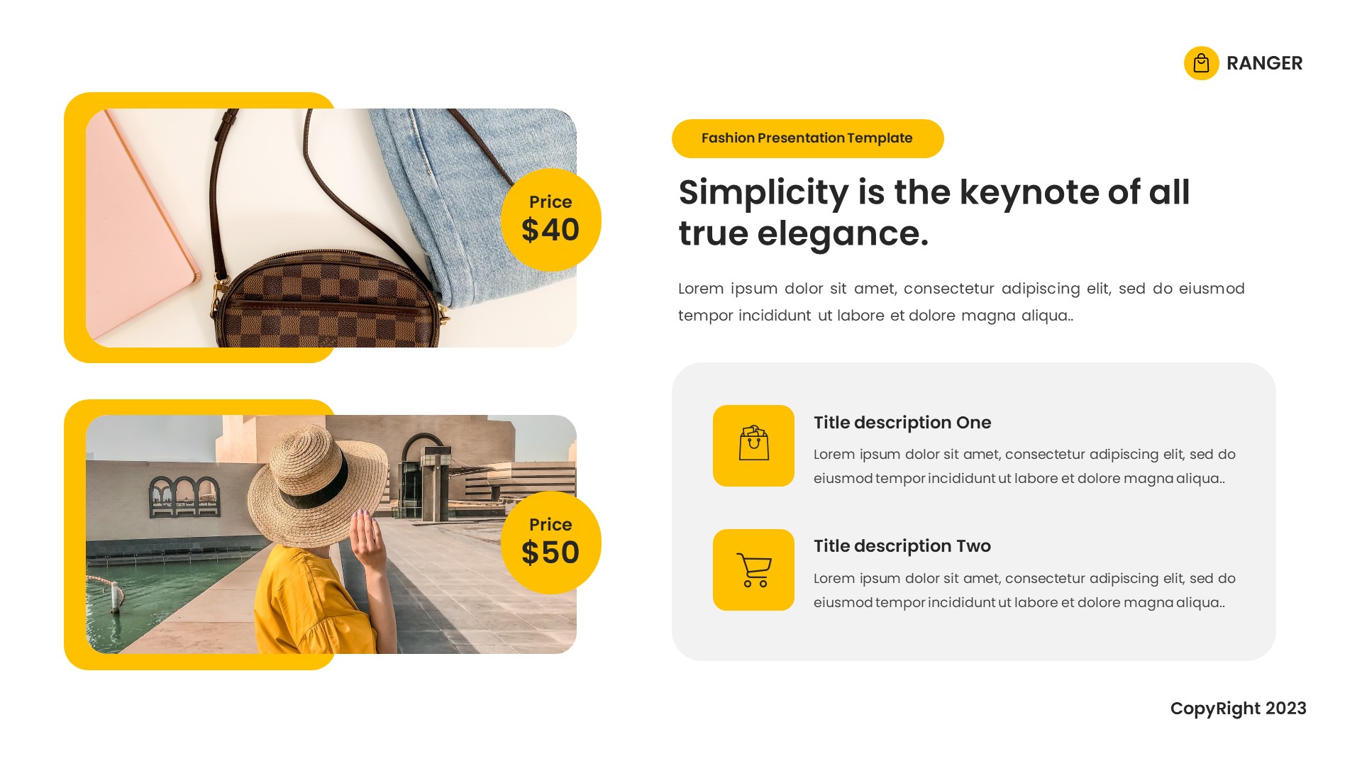 Ranger - Fashion Google Slides Template, Presentation Templates ...