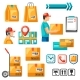 Illustration of Delivery Symbols, Vectors | GraphicRiver