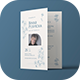 Floral Minimal Funeral Program, Print Templates | GraphicRiver