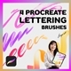 Procreate Script Brushes | 4 Procreate Lettering Brushes by ...