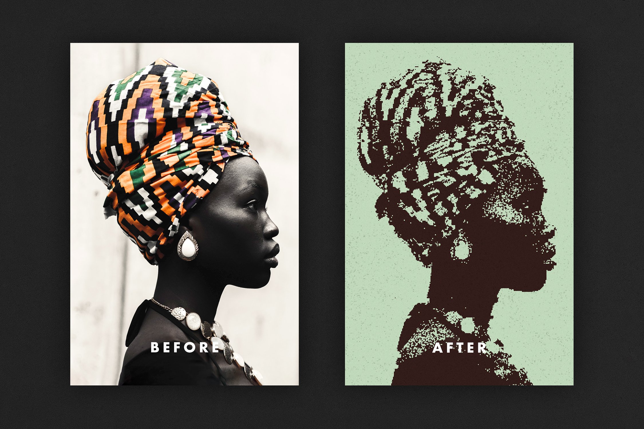 Bitmap Pixel Photo Effect, Add-ons | GraphicRiver