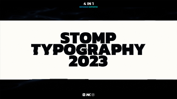 2023 Stomp Typography, After Effects Project Files | VideoHive