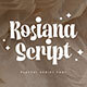 Rosiana Script, Fonts | GraphicRiver