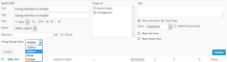 BWL Pro Voting Manager by xenioushk | CodeCanyon