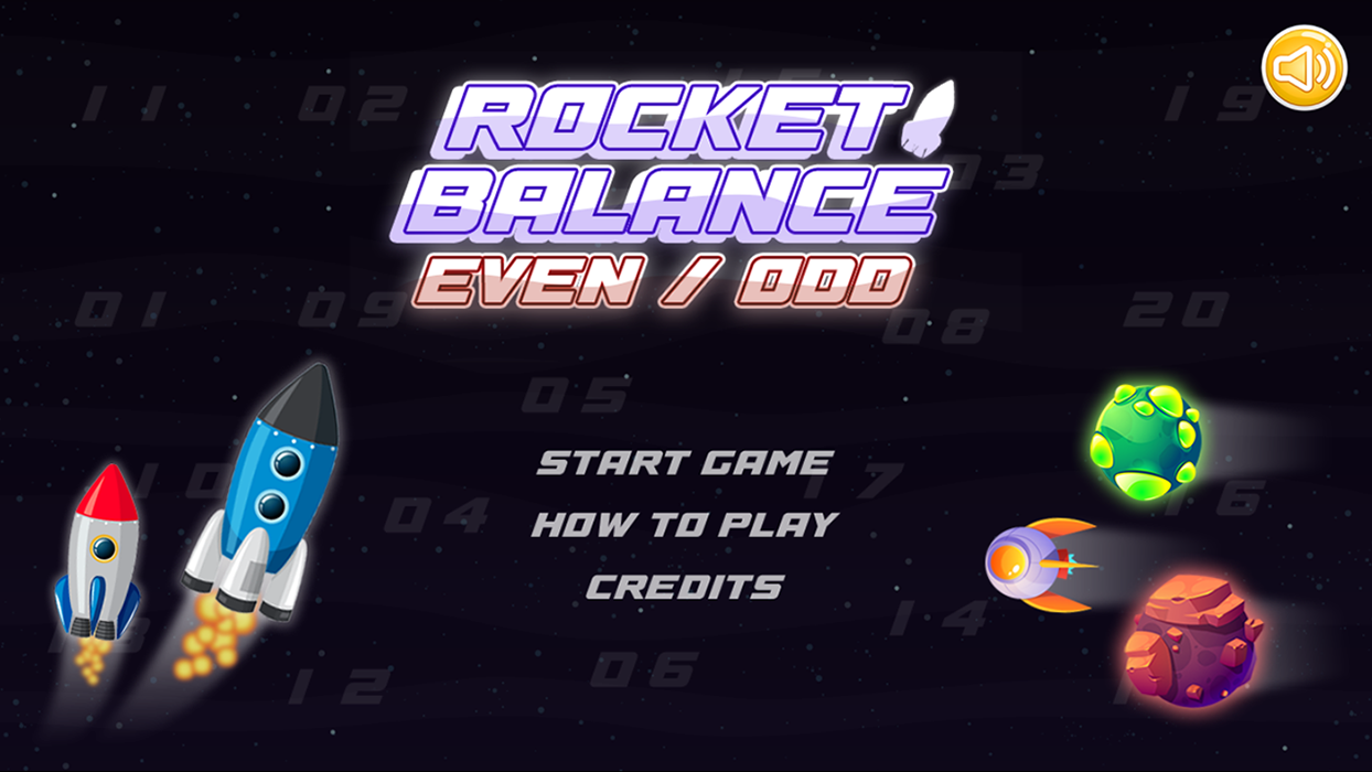 Rocket Balance Even Odd HTML5 Game - With Construct 3 File by jmneto
