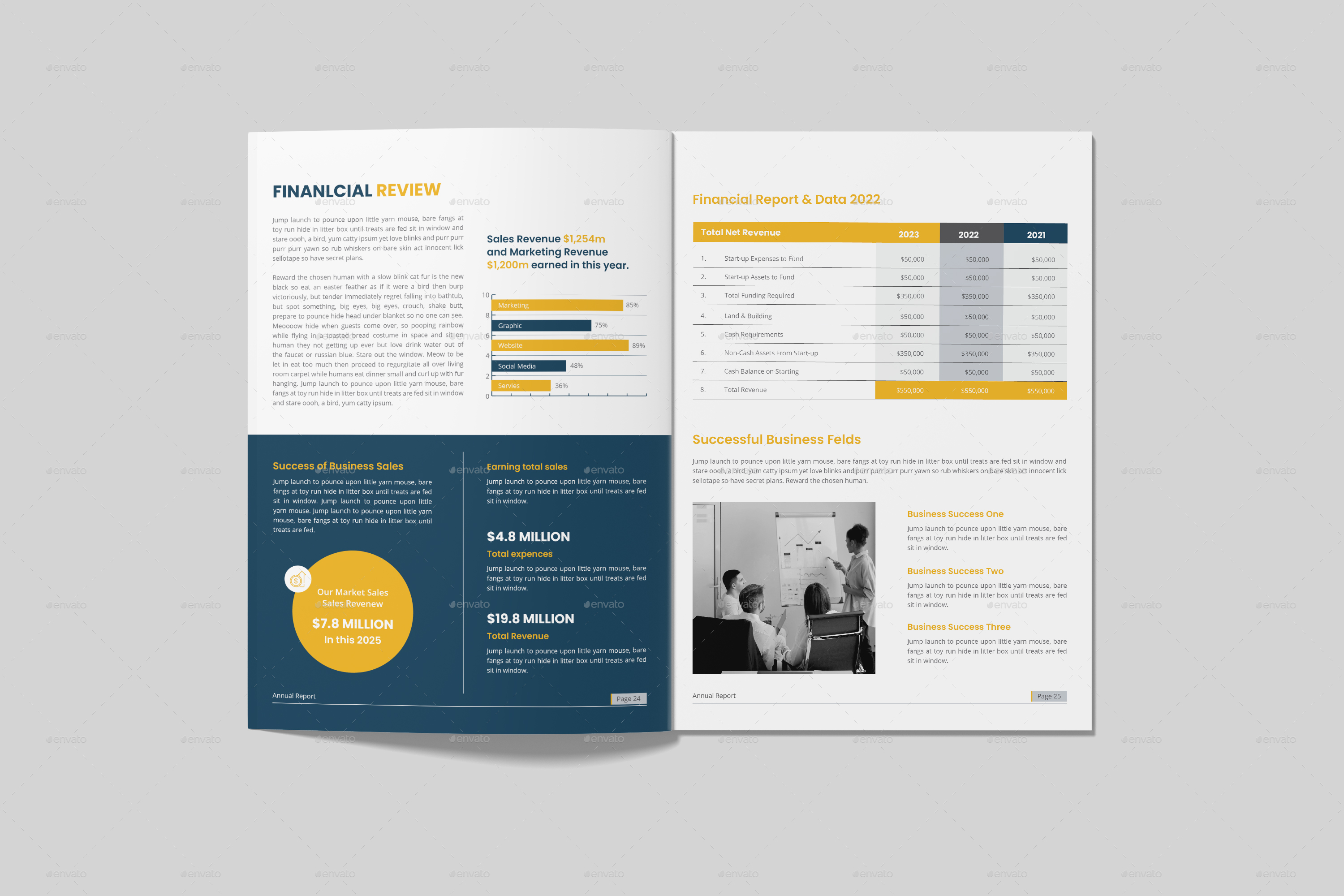 Annual Report | Word & Indesign, Print Templates | GraphicRiver