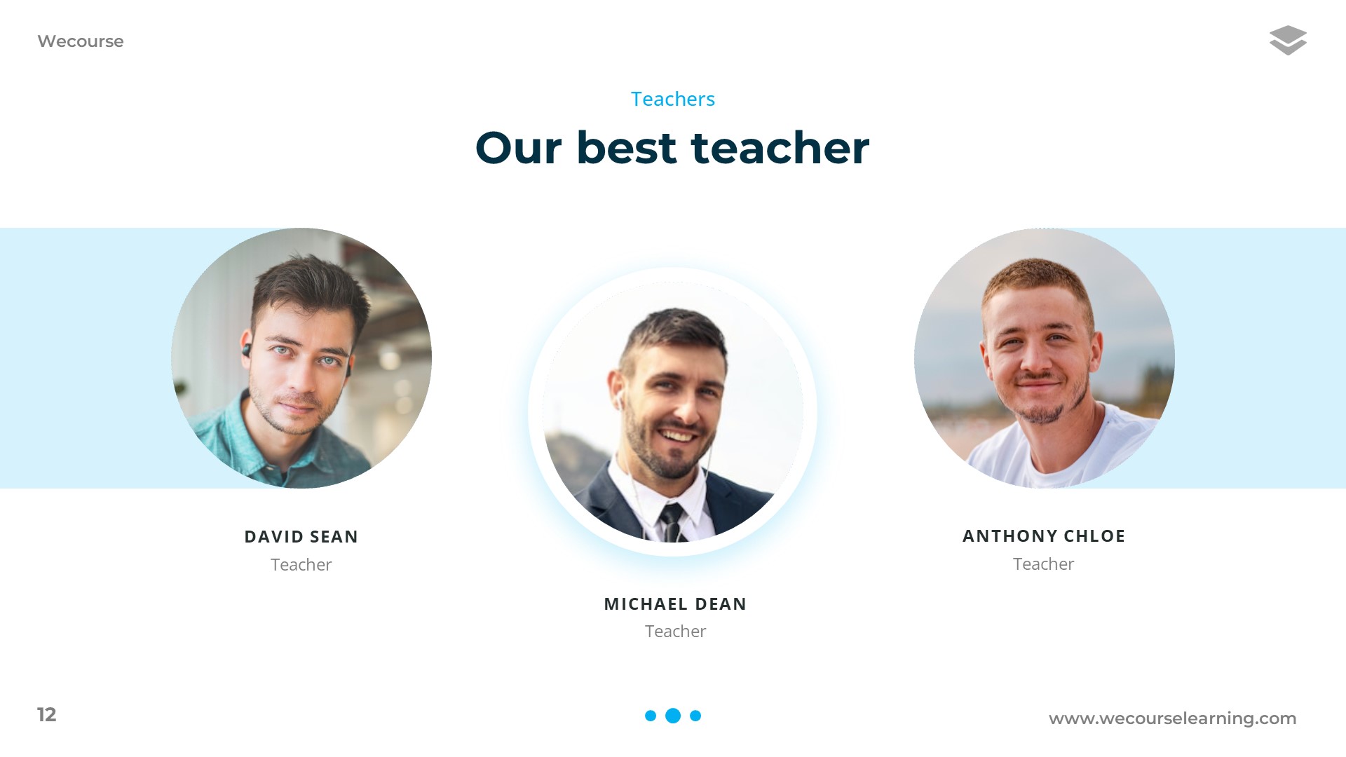 Wecourse - Online course PowerPoint template, Presentation Templates