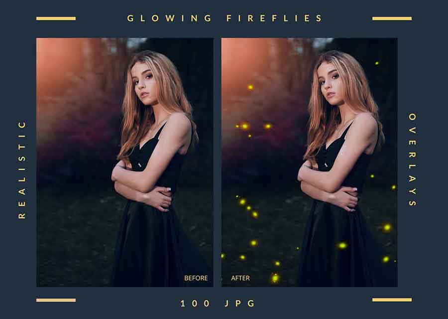 Fireflies - Glowing Particle Overlays, Add-ons | GraphicRiver