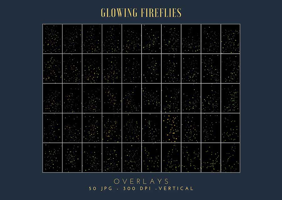 Fireflies - Glowing Particle Overlays, Add-ons | GraphicRiver