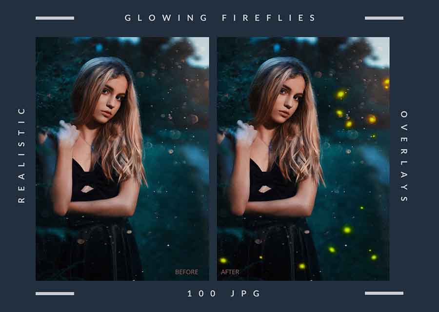Fireflies - Glowing Particle Overlays, Add-ons | GraphicRiver