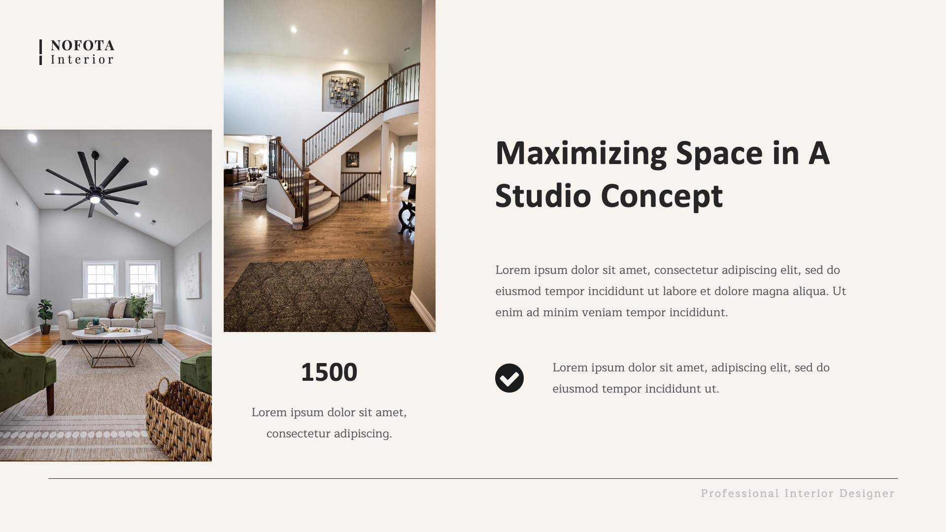 Nofota - Interior Design Presentation Google Slides, Presentation Templates