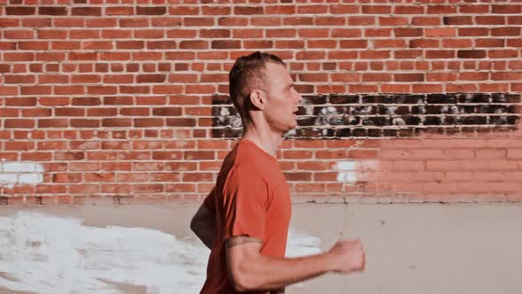 Man Running Slow-Motion, Stock Footage | VideoHive