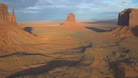 Aerial view at the Monument Valley, Stock Footage | VideoHive