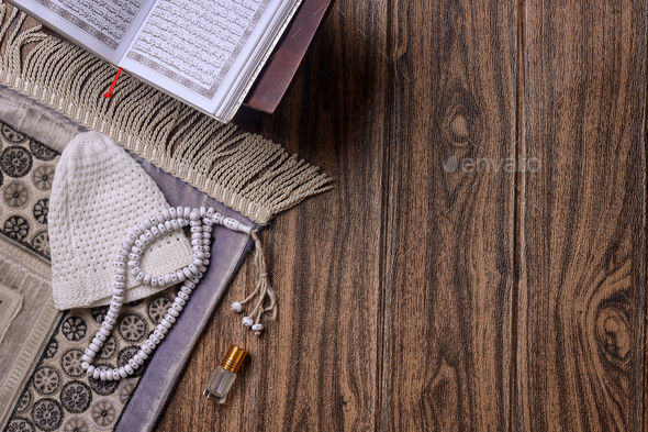 Muslim prayer equipment for men Stock Photo by Queenmoonlite | PhotoDune