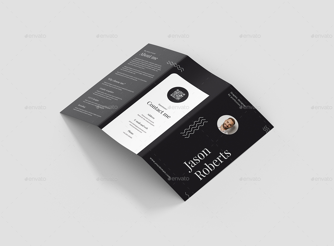 Designer Resume Brochure Tri-Fold Template, Print Templates | GraphicRiver