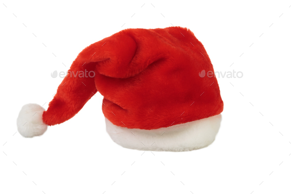 Single Santa Claus red hat. Stock Photo by indigolotos | PhotoDune