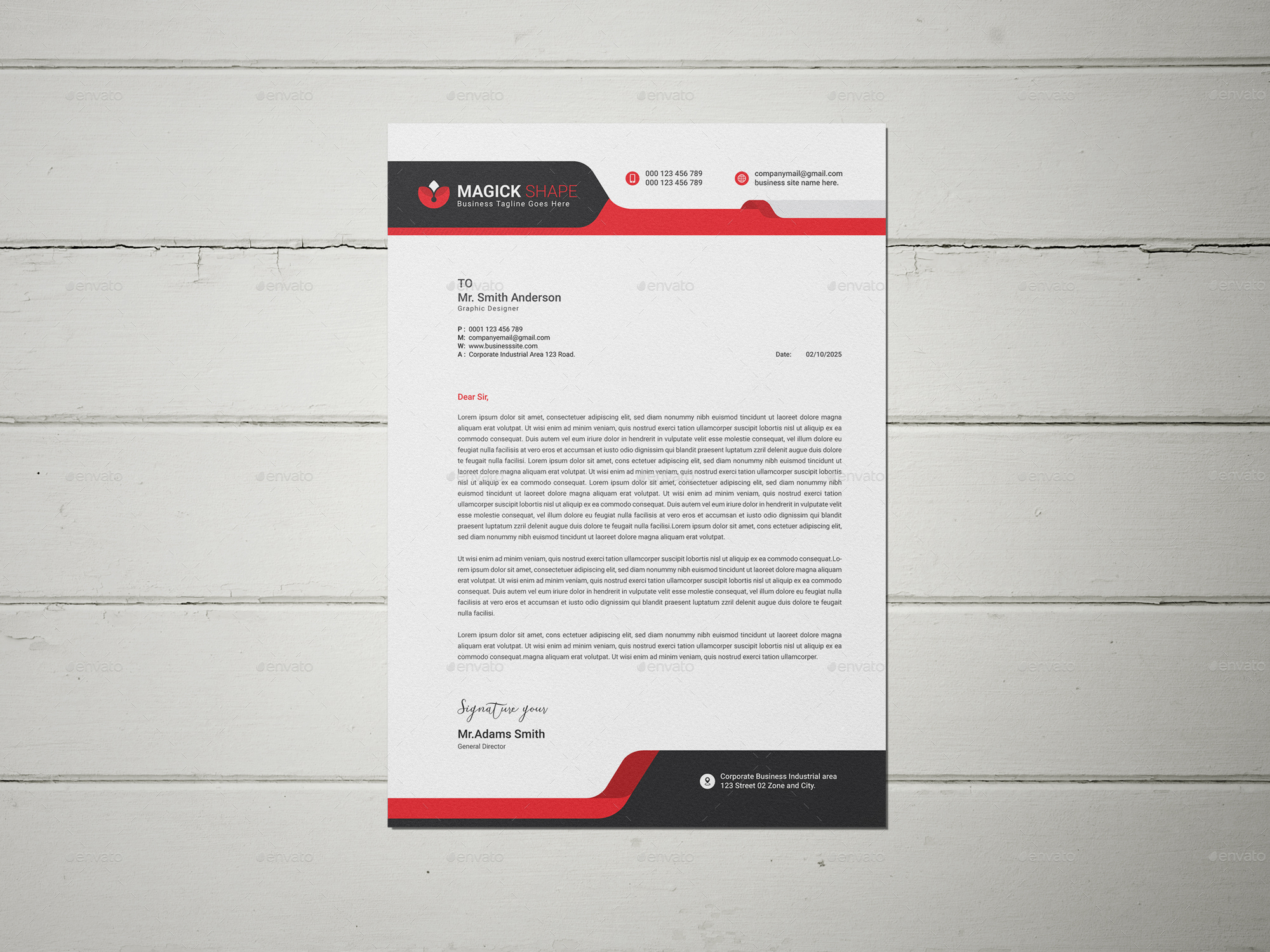 Letterhead Template, Print Templates | GraphicRiver