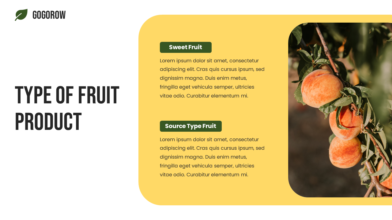 GOGROW – Creative Agriculture Company Google Slide Template ...