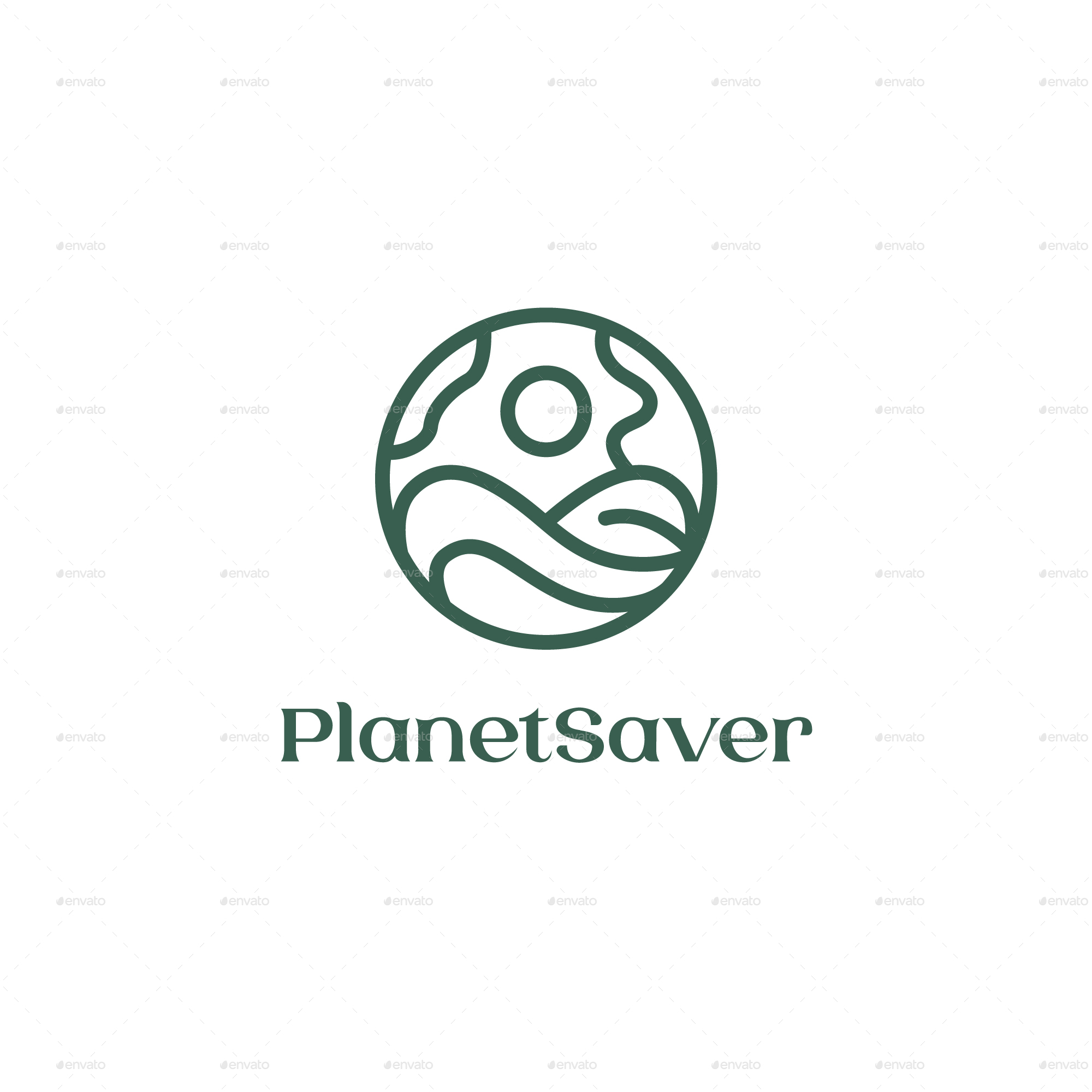 Planet Saver Nature Logo Design, Logo Templates | GraphicRiver