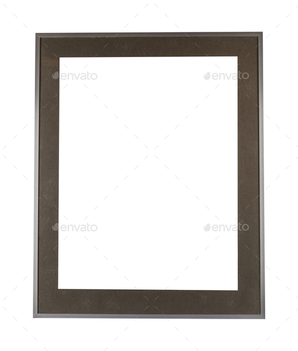 Frank frame with dark borders for a photo on white background Stock ...