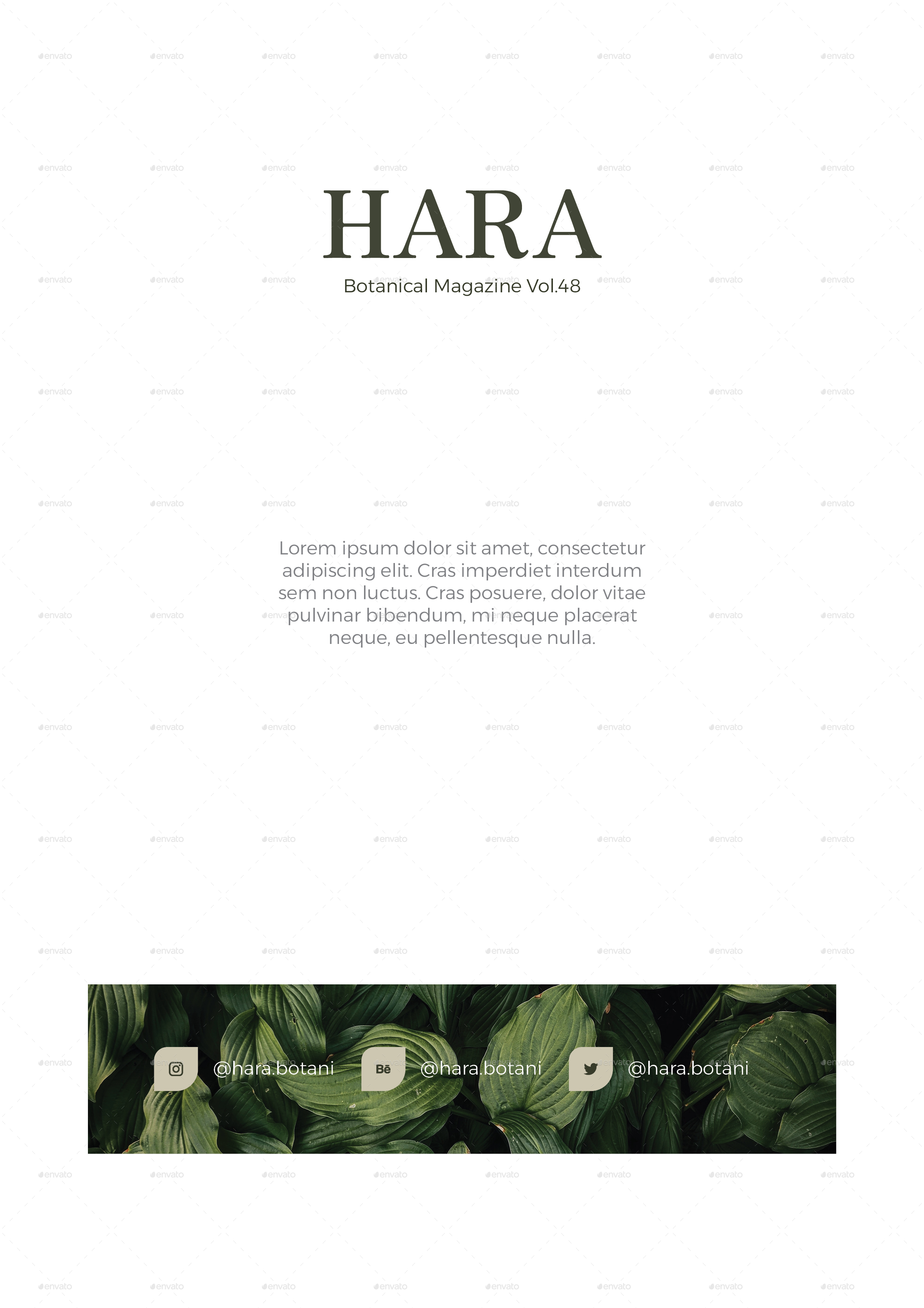 Hara Magazine, Print Templates | GraphicRiver