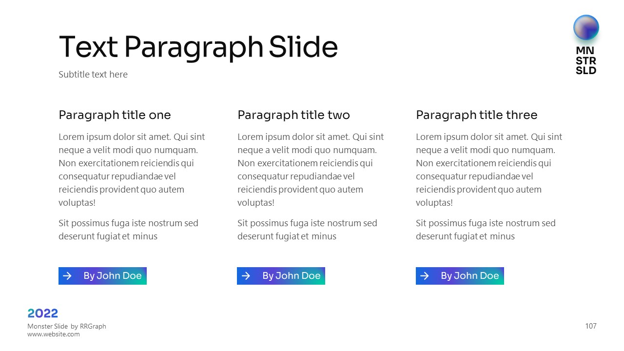 Monster Slides Premium PowerPoint Presentation Template by RRgraph