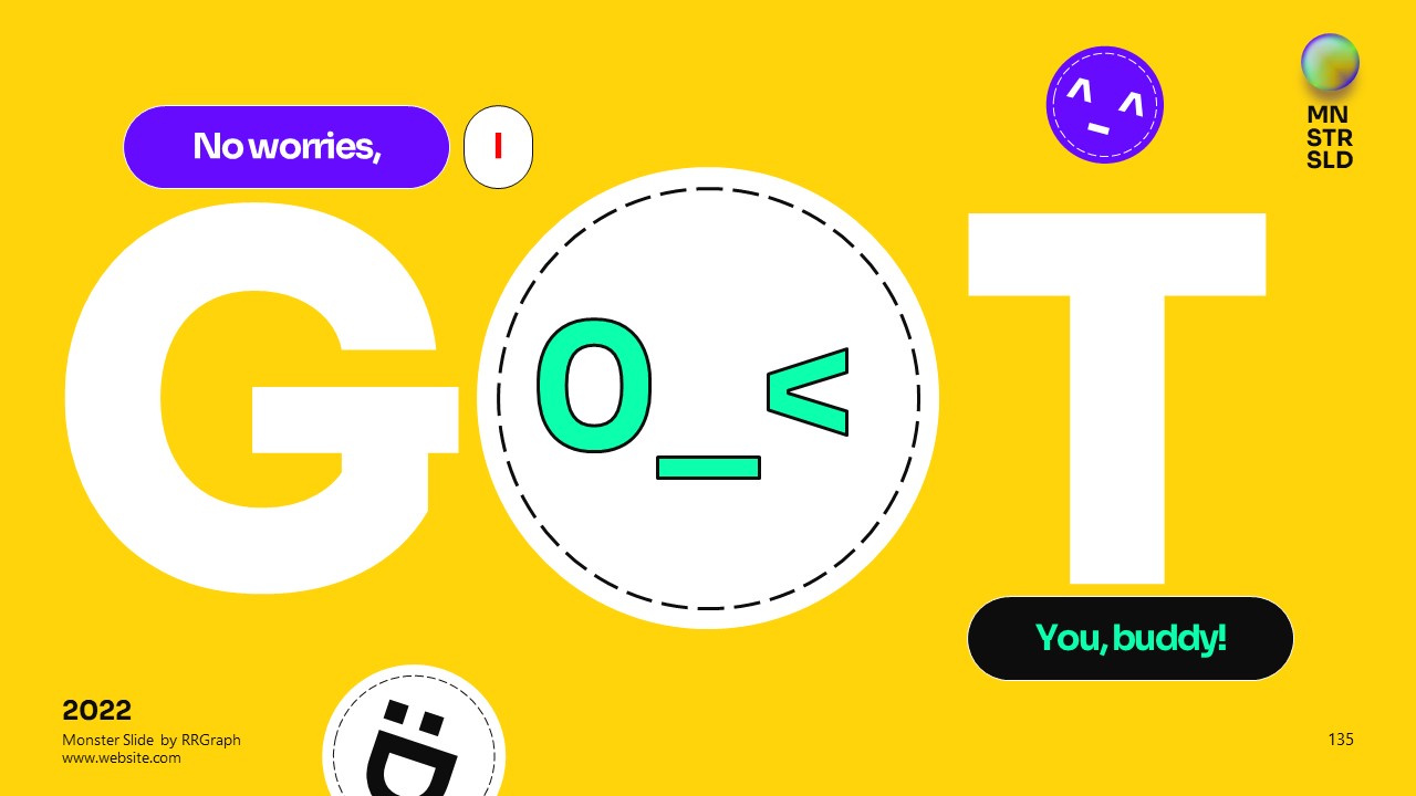 Monster Slides Premium PowerPoint Presentation Template by RRgraph