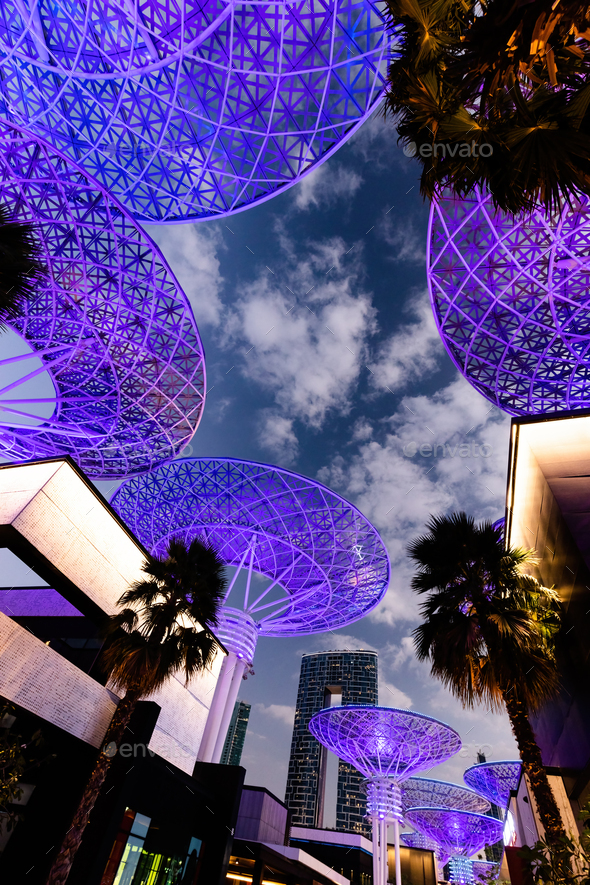 Dubai Super Trees tourist attraction, UAE Stock Photo by photocreo