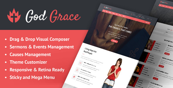 God Grace: Church WordPress Theme by Softwebmedia | ThemeForest