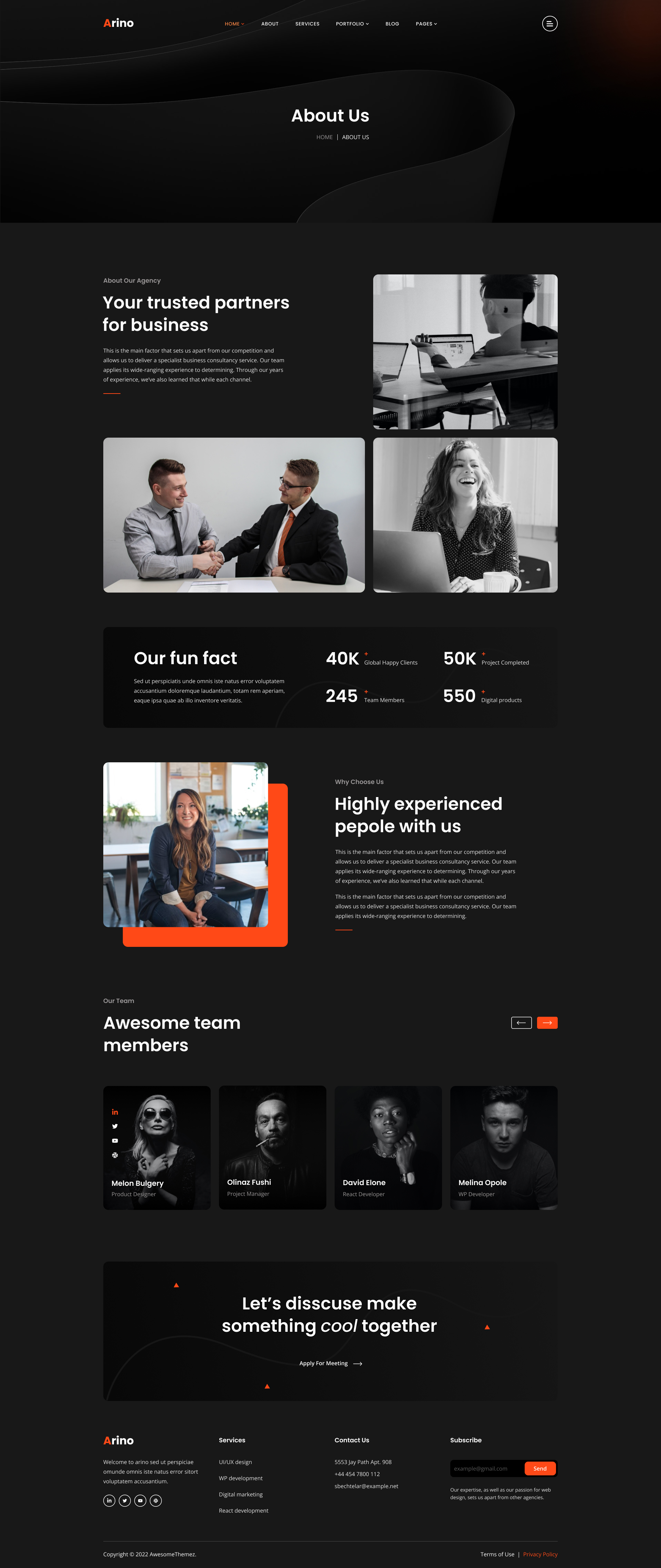 ARINO - Creative Agency Figma Template by AwesomeThemez | ThemeForest