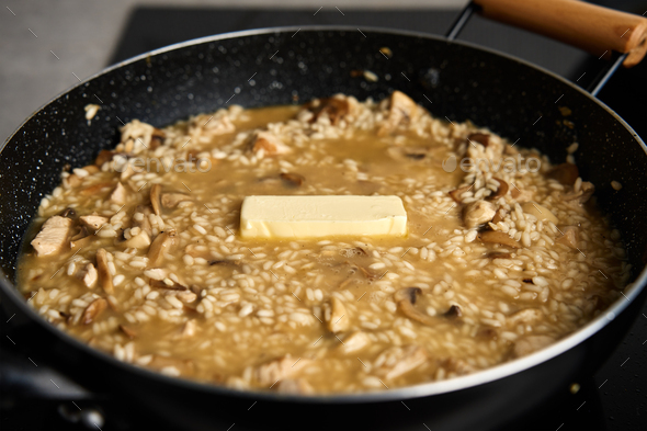 Process of cooking risotto in frying pan Stock Photo by Lazy_Bear ...
