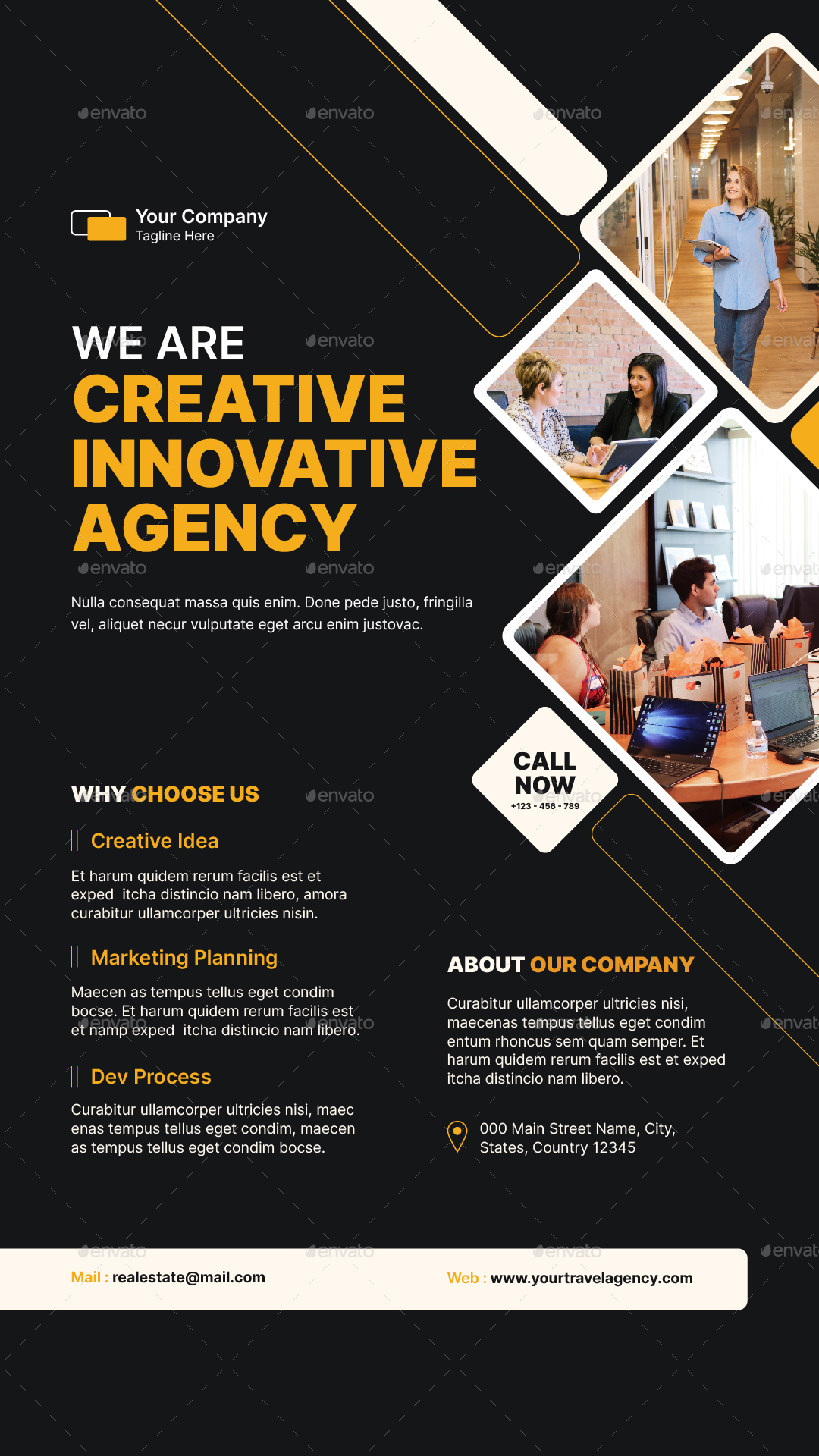 Business Service Corporate Flyer, Print Templates | GraphicRiver