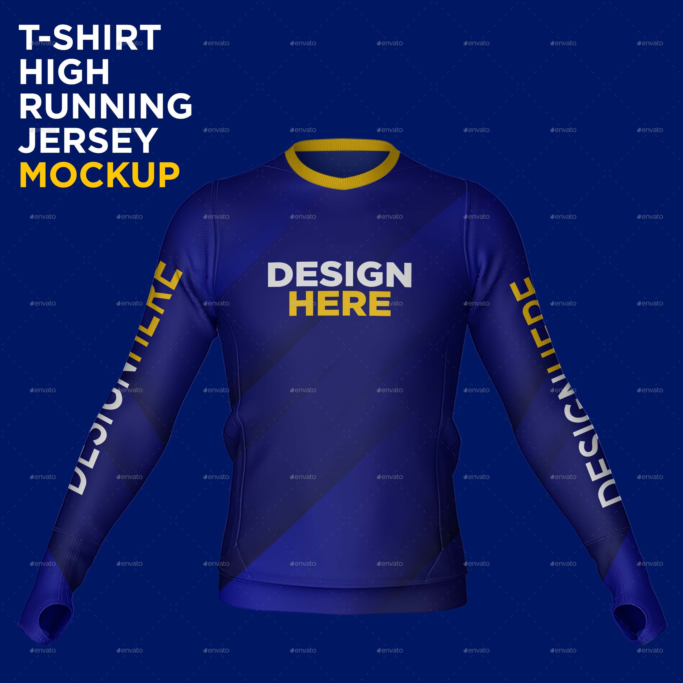 T-Shirt High Running Jersey Mockup, Graphics | GraphicRiver