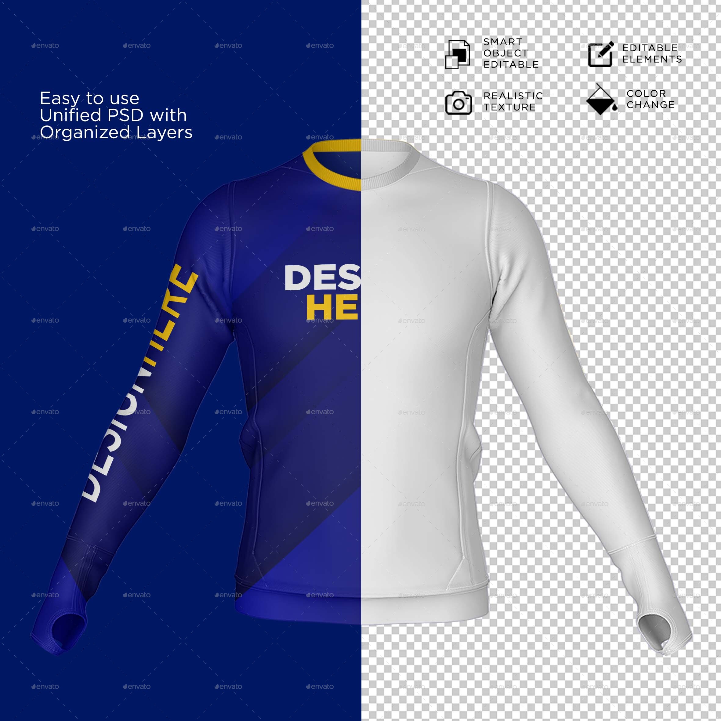 T-Shirt High Running Jersey Mockup, Graphics | GraphicRiver