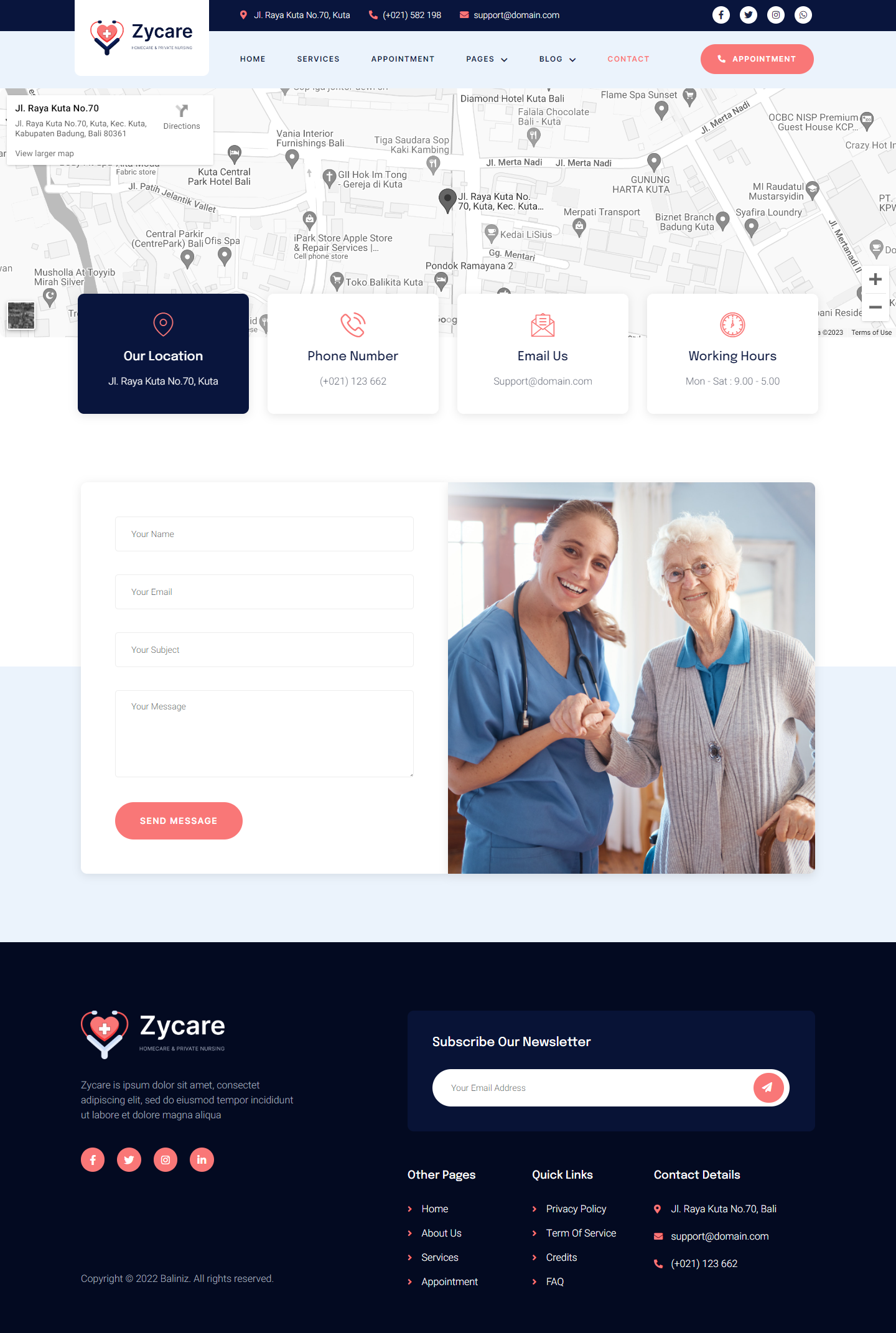 Zycare – In-home Care & Private Nursing Agency Elementor Template Kit ...