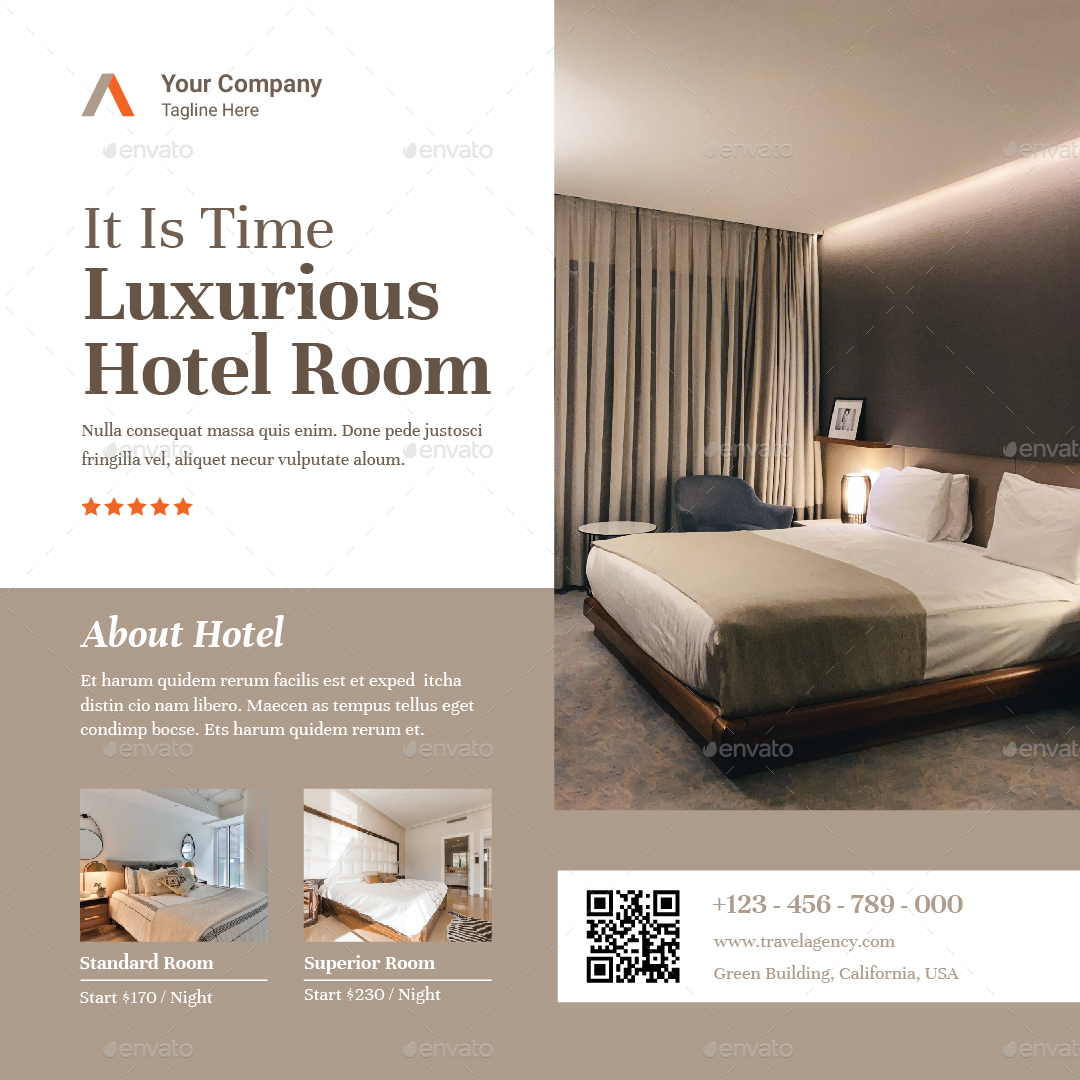 Luxurious Hotel Package Flyer, Print Templates | GraphicRiver