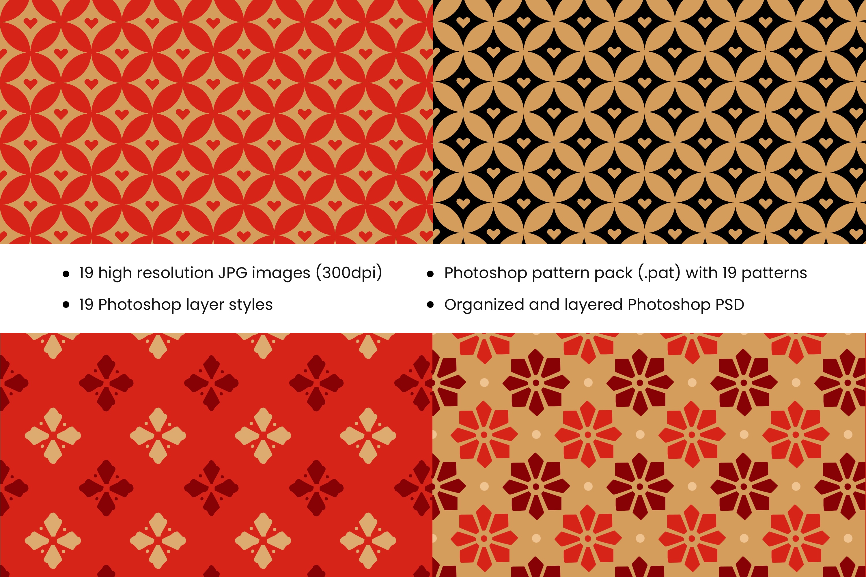 Chinese New Year Patterns Photoshop Add-on, Add-ons | GraphicRiver