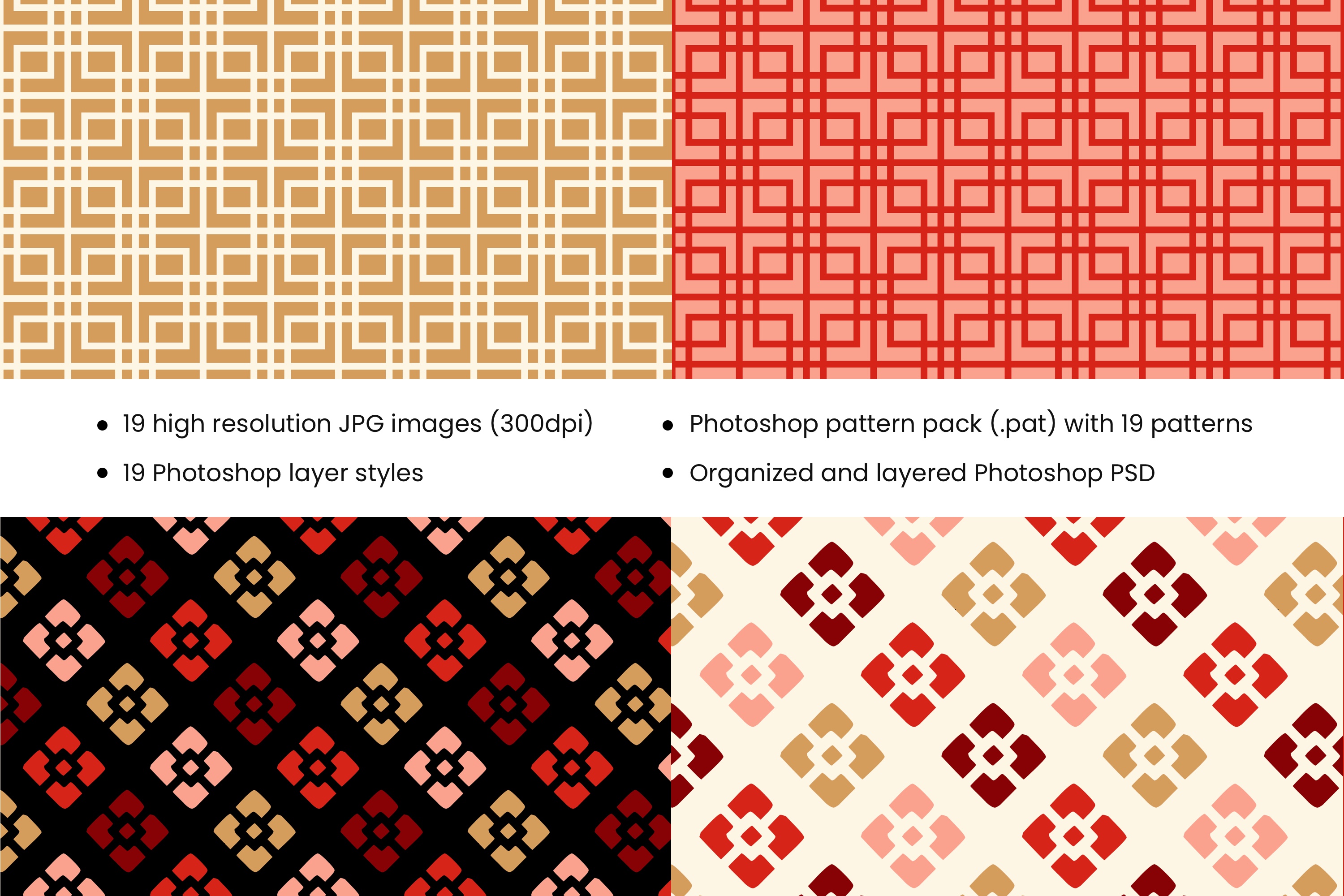 Chinese New Year Patterns Photoshop Add-on, Add-ons | GraphicRiver