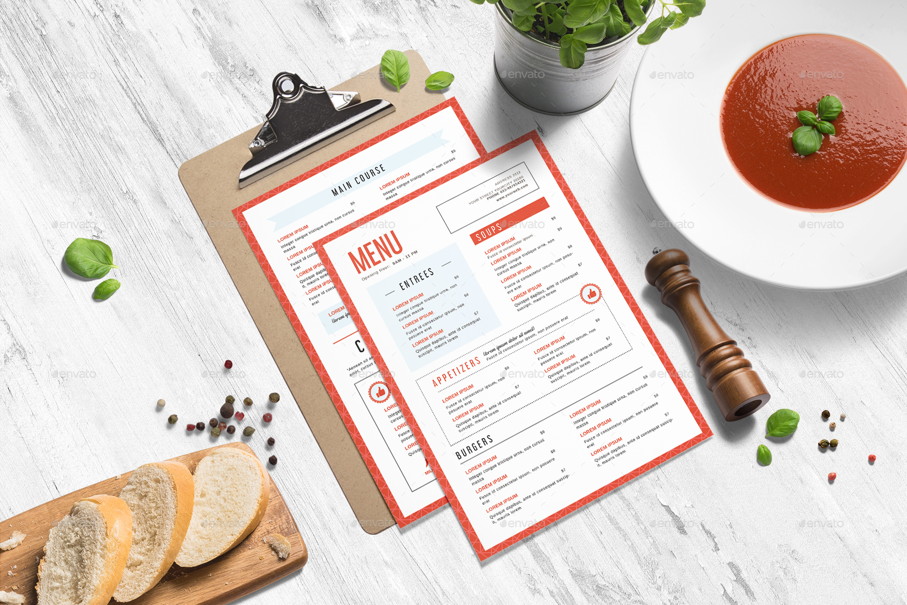 Food Menu, Print Templates | GraphicRiver